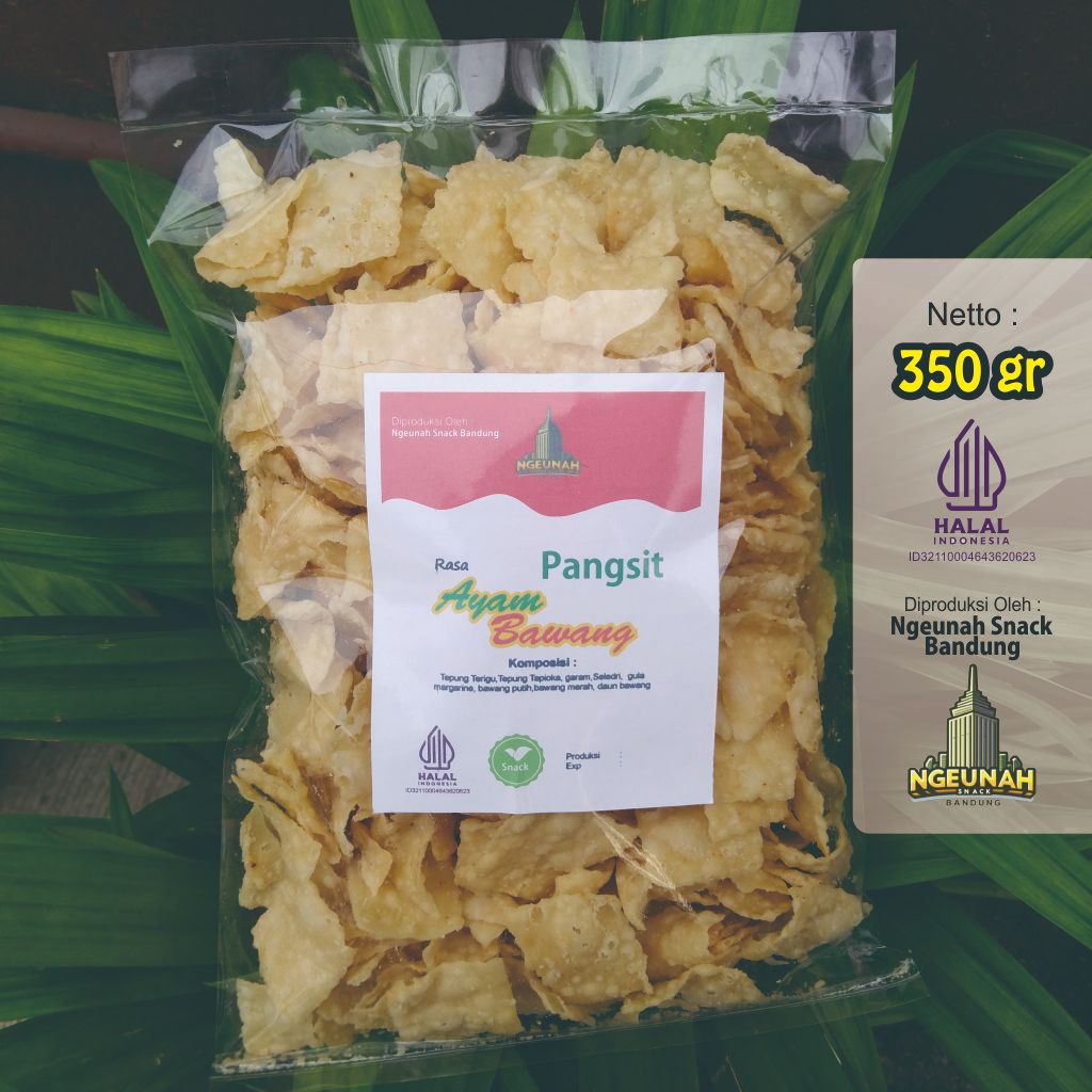 Jual Kripik PANGSIT - Rasa AYAM BAWANG / Kue Bawang / Kripik Pangsit ...