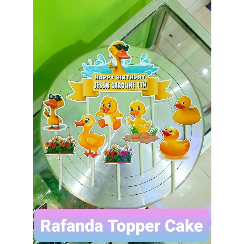 Jual Topper kue ulang tahun bebek toper bolu ultah duck | Shopee Indonesia