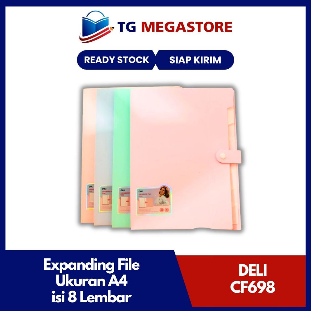 Jual Deli Expanding File Ukuran A4 isi 8 Lembar [ Edisi AGNEZ MO ...