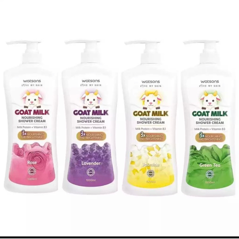 Jual Watsons Goat Milk Nourishing Shower Cream 1000ml sabun susu sabun ...