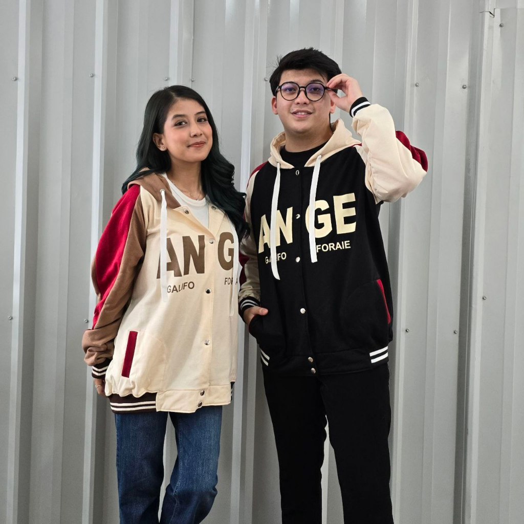 Jual (isi 2 pcs) jaket couple pasangan Ange Base ball / jaket pasangan ...