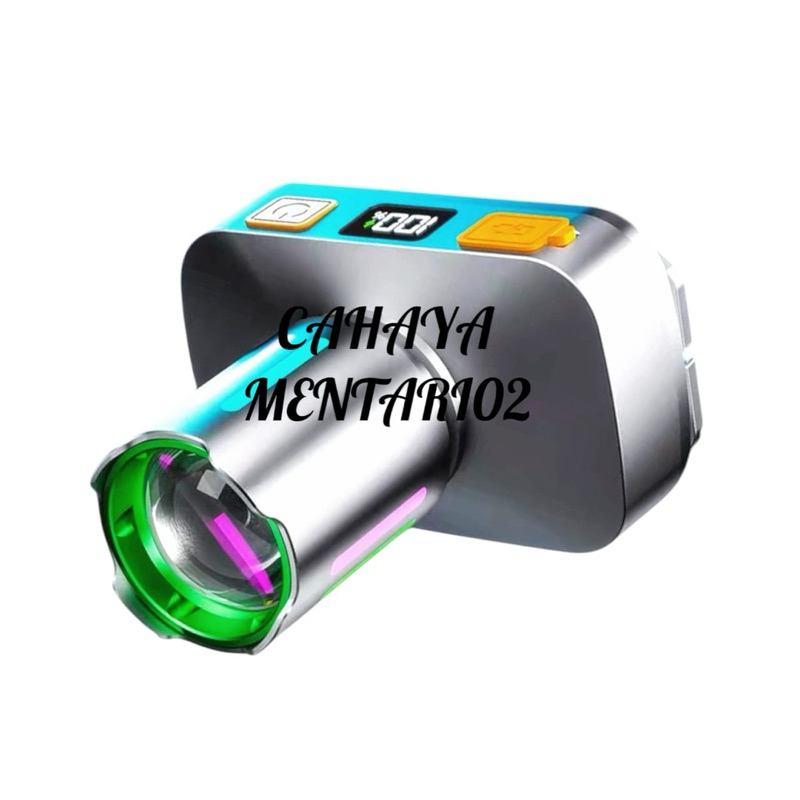 Jual Senter Kepala LED Laser 3 warna Zoom In Out 5 Mode BYZ-779 | Shopee Indonesia