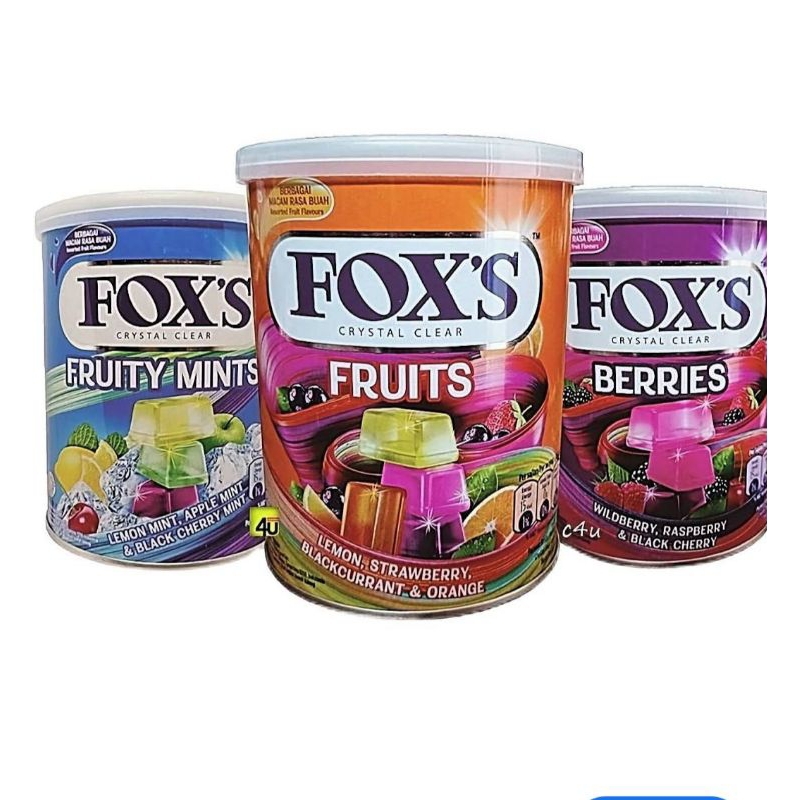 Jual EG Fox's Berries Crystal Clear 180g | Shopee Indonesia