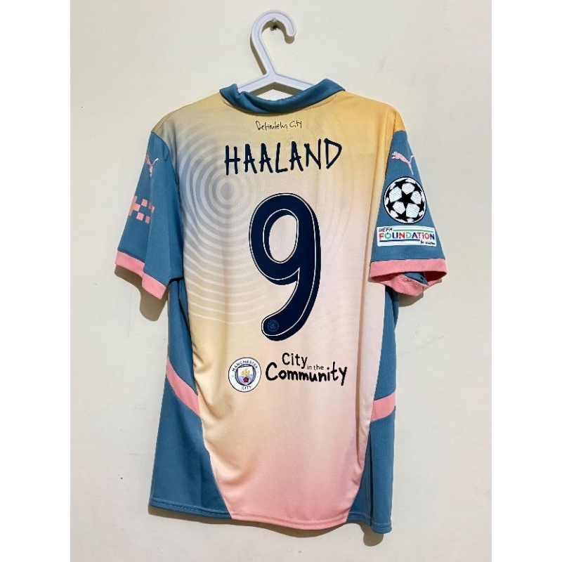 Jual JERSEY 1000% ORI 4TH CITY REPLIKA + NAMESET HALLAND | Shopee Indonesia