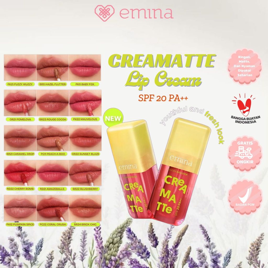 Jual EMINA Creamatte 4 g NEW - Comfily Matte 9x Moist Boost | Shopee ...