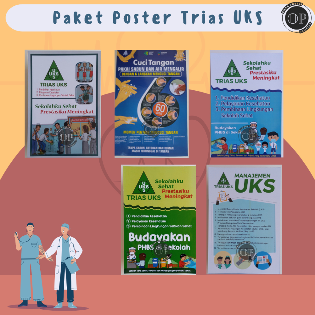 Jual Paket Poster Trias UKS - Poster Sekolah - Edukasi | Shopee Indonesia