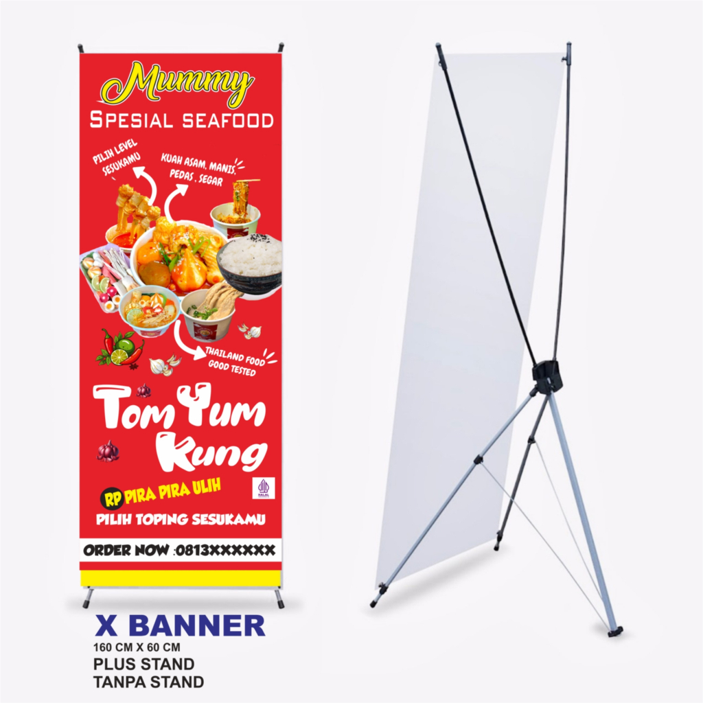 Jual X BANNER // BANNER STAND/BANNER BERDIRI/RANGKA STANDING POSTER ...