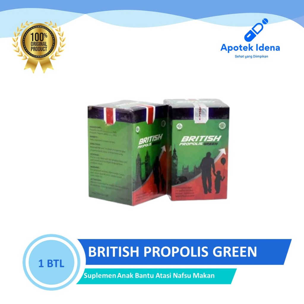 Jual BRITISH PROPOLIS GREEN untuk anak Vitamin Suplemen Anak Bantu ...