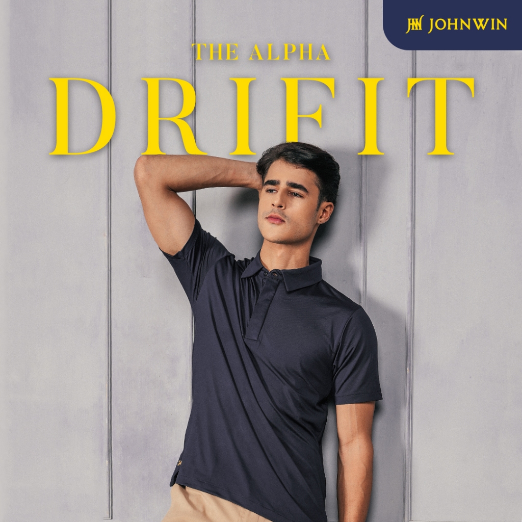 Jual Johnwin - Polo Alpha Drifit - Polo Shirt - Kaos Polo - Abu / Grey - Polos - FWS.638.C007 ...