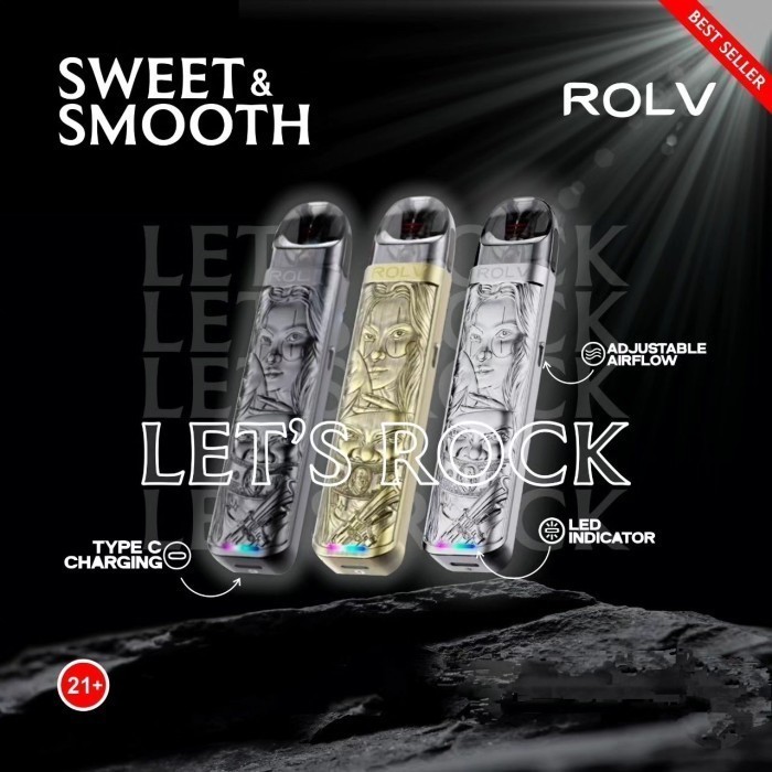 Jual ROLV ROCK V2 POD KIT 30W 900MAH AUTHENTIC | Shopee Indonesia