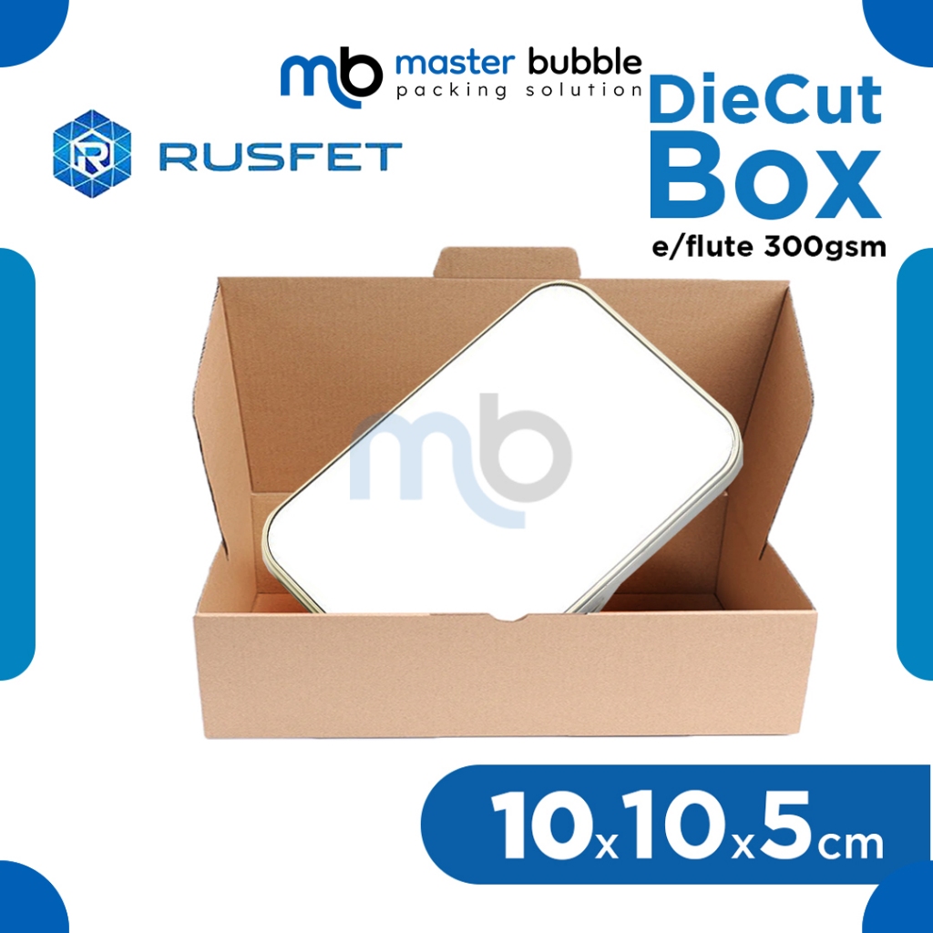 Jual Diecut Box Kardus Packing 10 X 10 X 5CM Kardus Hampers Rusfet ...