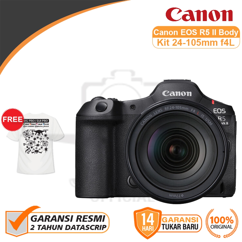 Jual Canon EOS R5 II Kit 24-105mm f4L Mirrorless Camera Canon R5 Mark II 24-105 mm f/4L R5 Mark ...