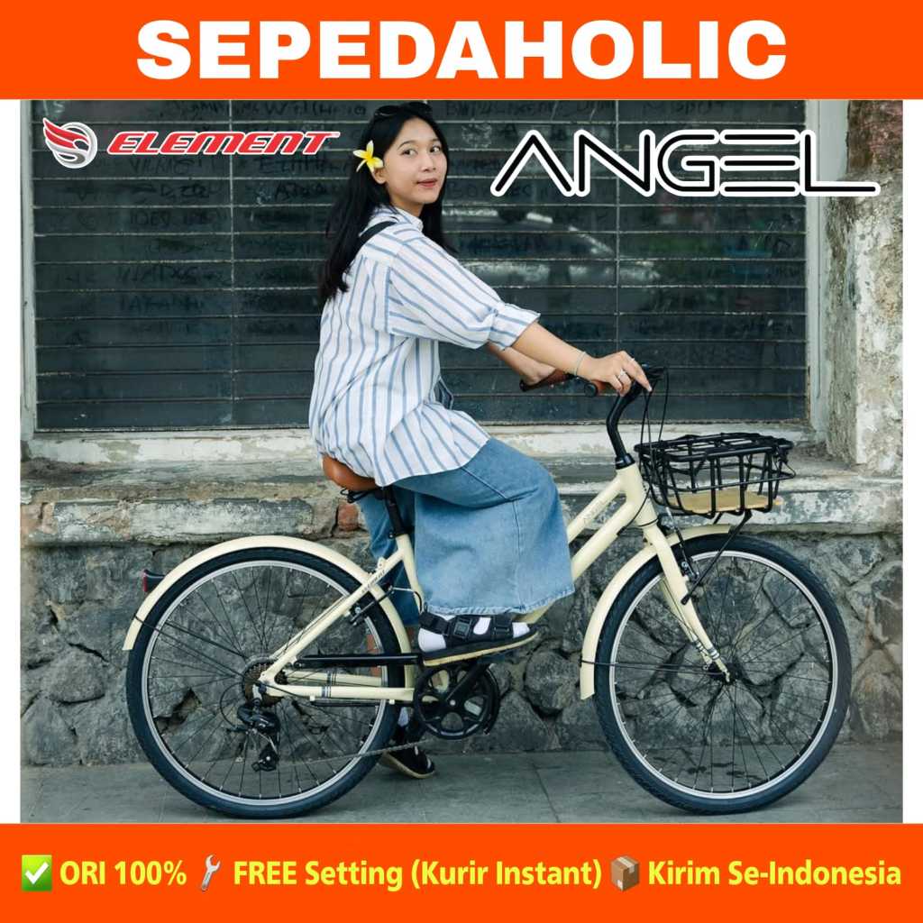 Jual Sepeda City Bike Dewasa ELEMENT URBAN ANGEL CTB Ukuran 26 Inch ...