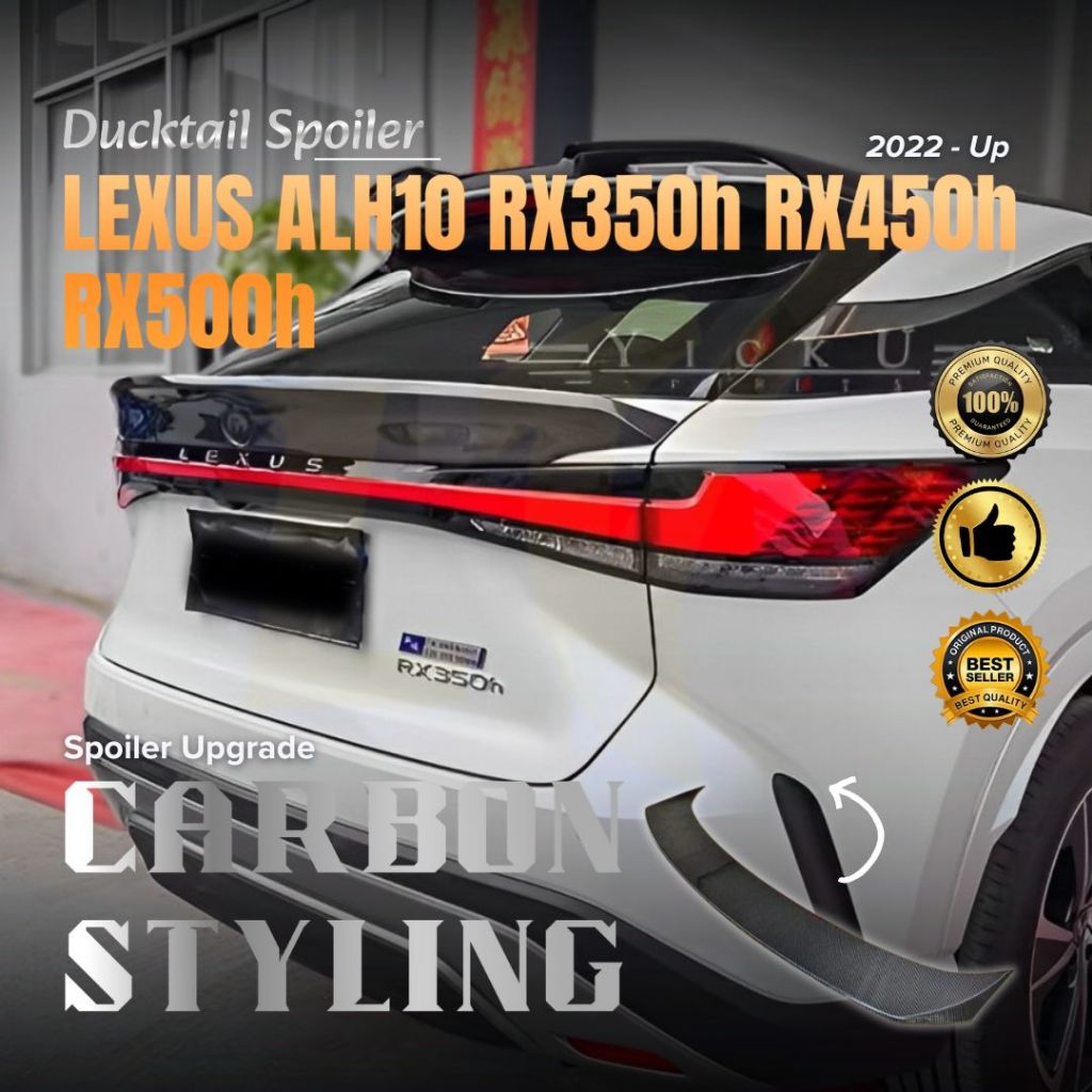 Jual LEXUS ALH10 RX350h RX450h (2022-Up) GEN 5 - DUCKTAIL / SPOILER ...