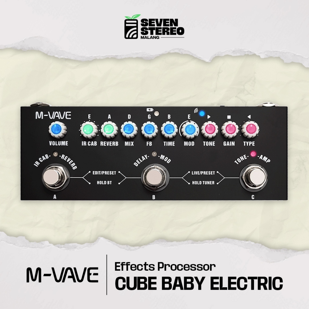 Jual M-VAVE Mvave M Vave Cube Baby – Multi Efek Gitar Elektrik Portabel ...