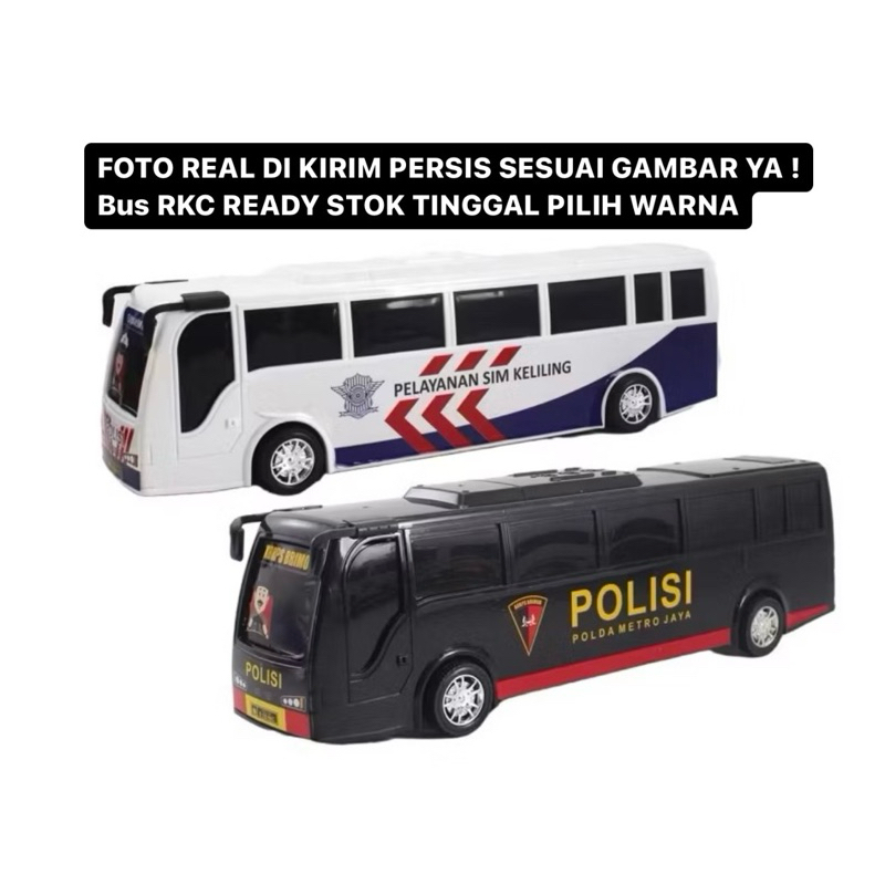 Jual Mainan Kendaraan Bus Polisi Police Bus Friction RKC02041-4 Bus ...