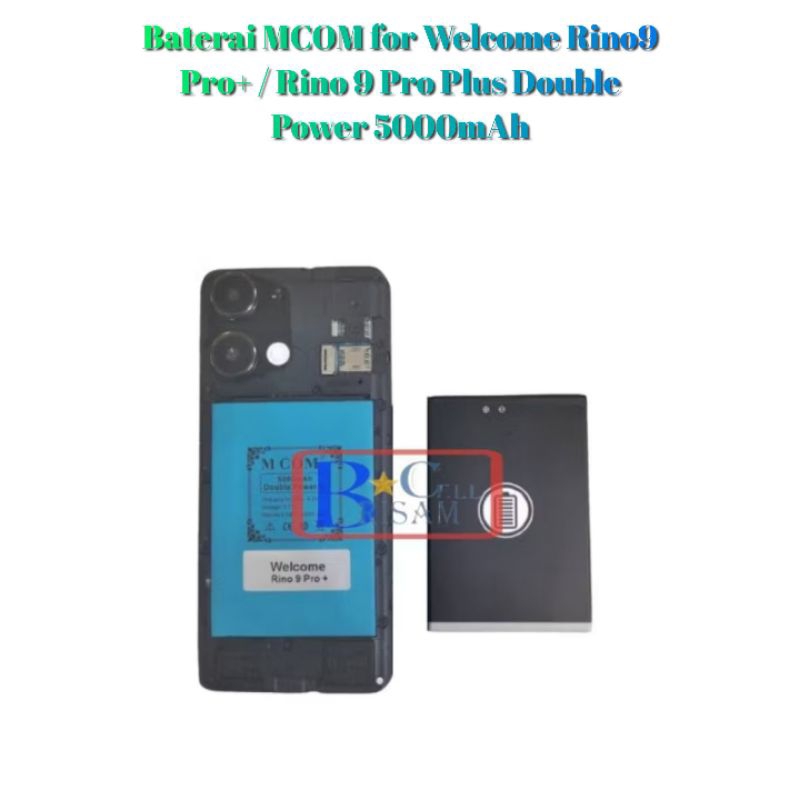 Jual Baterai MCOM for Welcome Rino9 Pro+ / Rino 9 Pro Plus Double Power 5000mAh batere batre ...