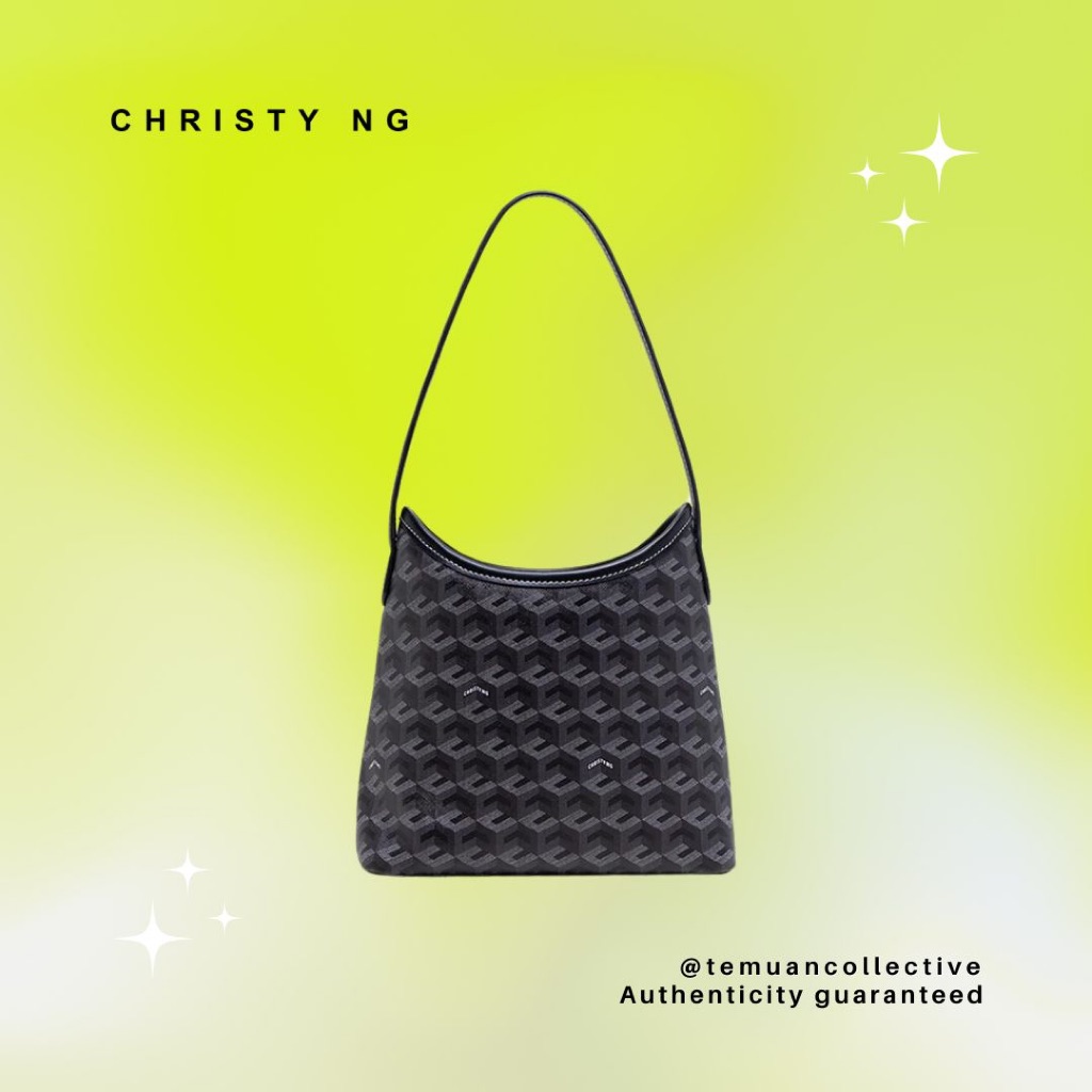 Jual Christy NG ALESSO Mini / Medium / Large Hobo Bag - Vegan Leather Shoulder Bags | Shopee ...