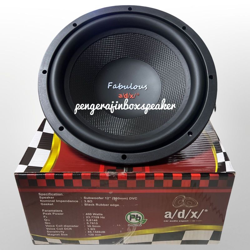Jual Subwoofer ADX Fabulous 12 inch Double Coil | Shopee Indonesia