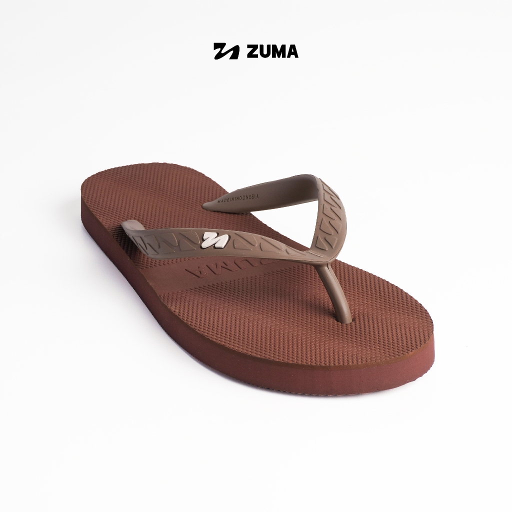 Jual Zuma Men Classic 33 Earth Series Mocha, Sandal Jepit Pria Karet ...