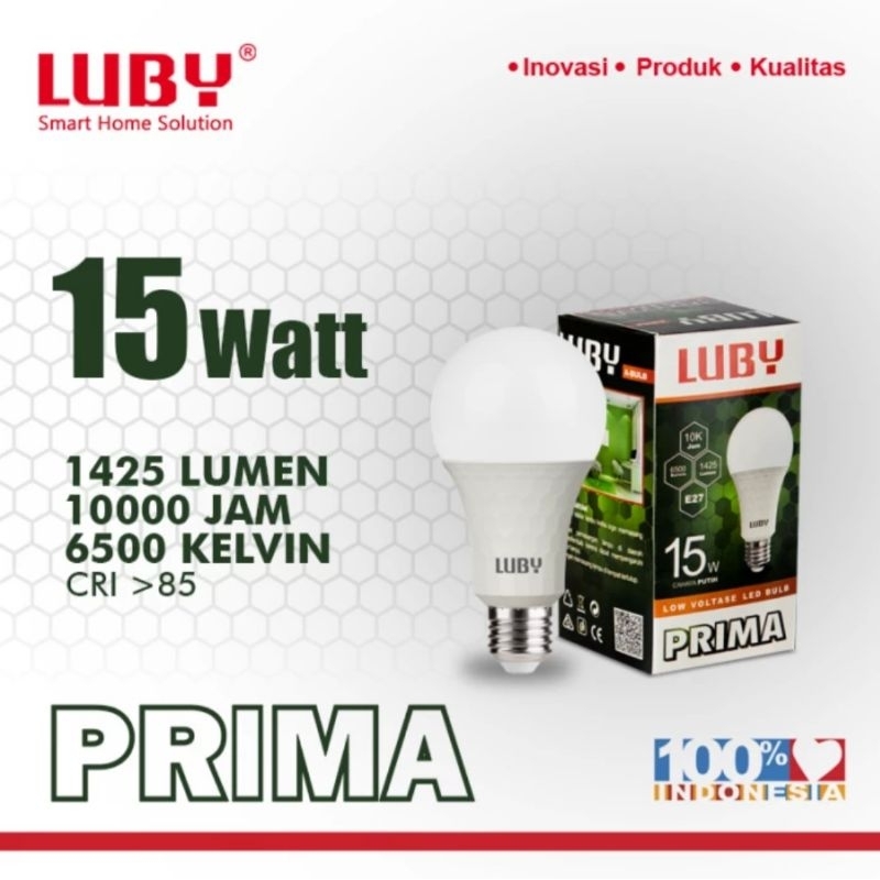 Jual Lampu LED Bulb Luby Prima 15 Watt | Shopee Indonesia