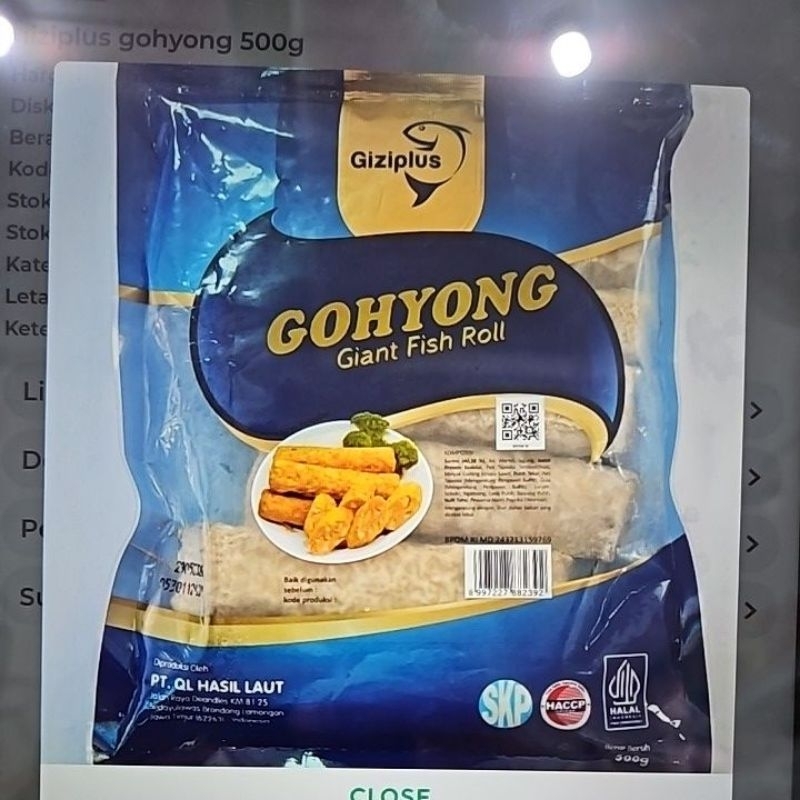 Jual Giziplus gohyong 500gr. | Shopee Indonesia