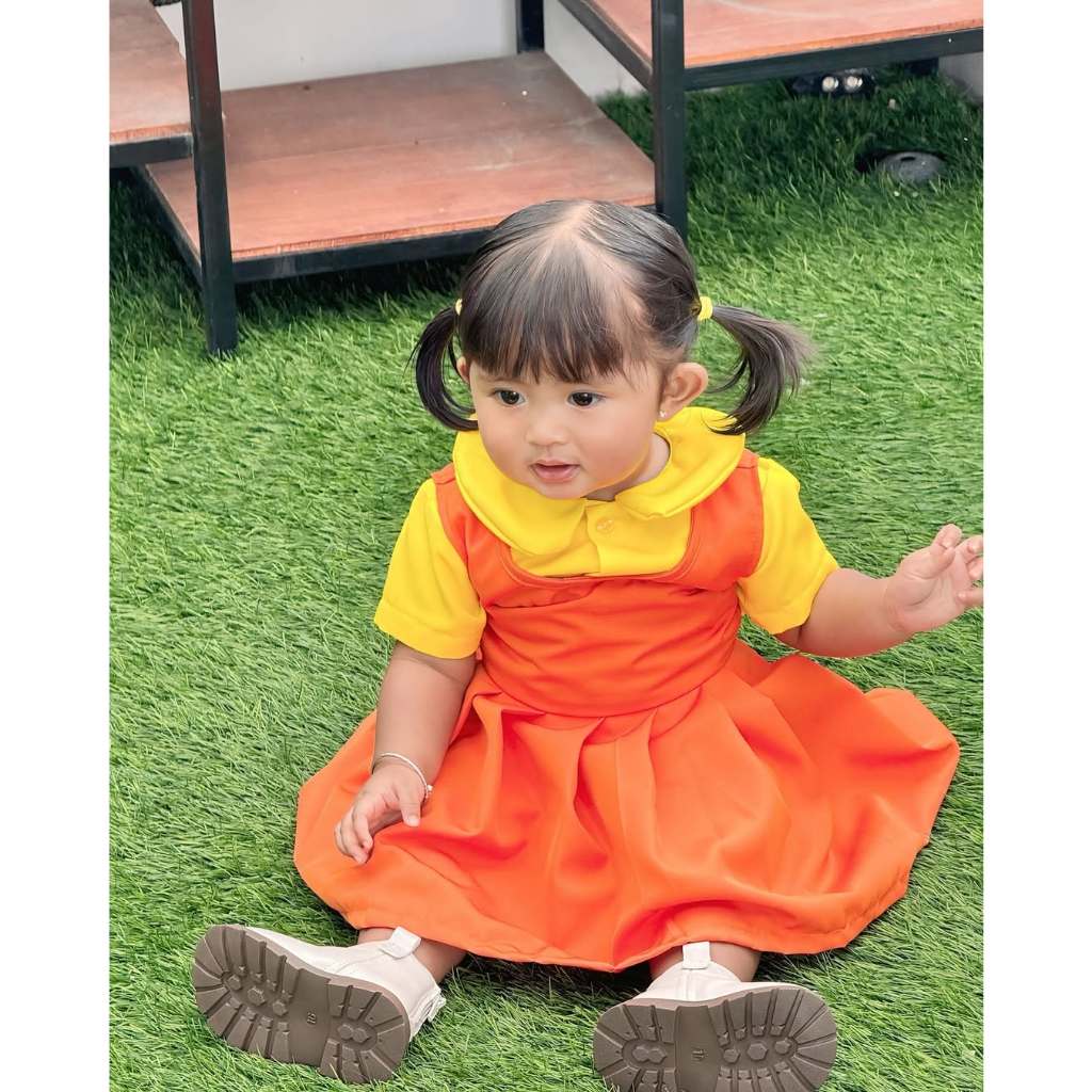 Jual Azzafran – Kostum Boneka Squid Game Kostum Permainan Populer ...
