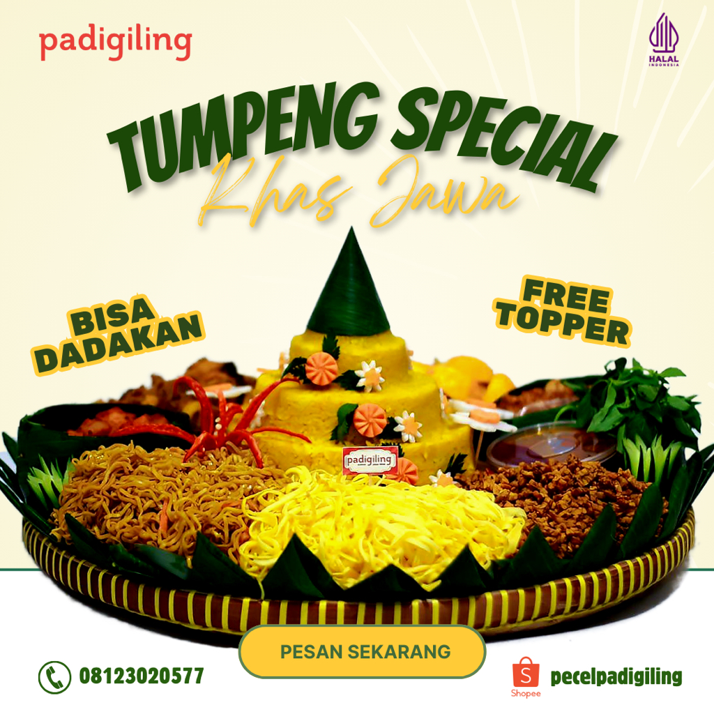 Jual Nasi Tumpeng Porsi Besar / Tumpeng Tampah Premium | Shopee Indonesia