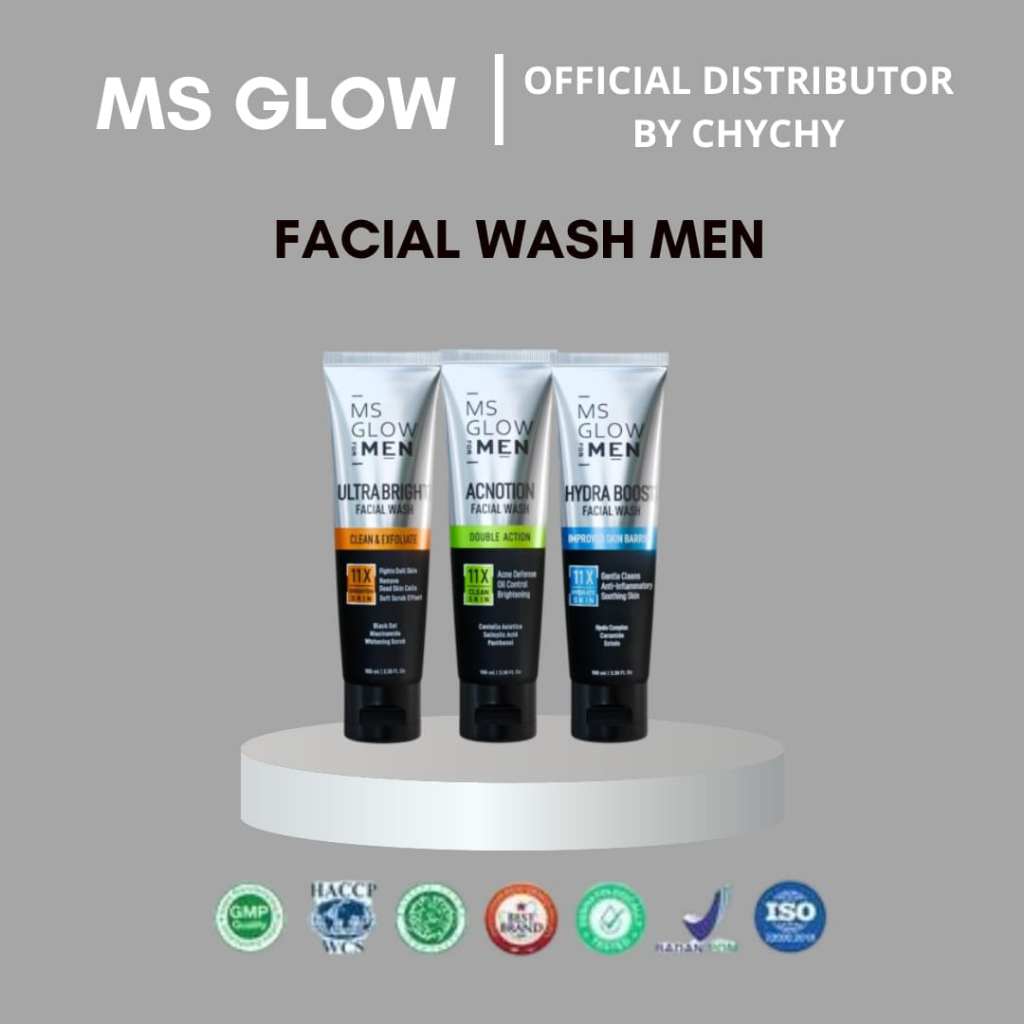 Jual MS Men - Energizer Facial Wash Men 100ml (Brightening, Hydrating ...