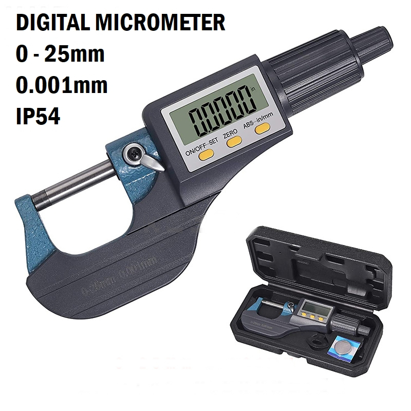 Jual Micrometer Analog dan Digital 0 -25mm , Best Quality - Alat Ukur ...