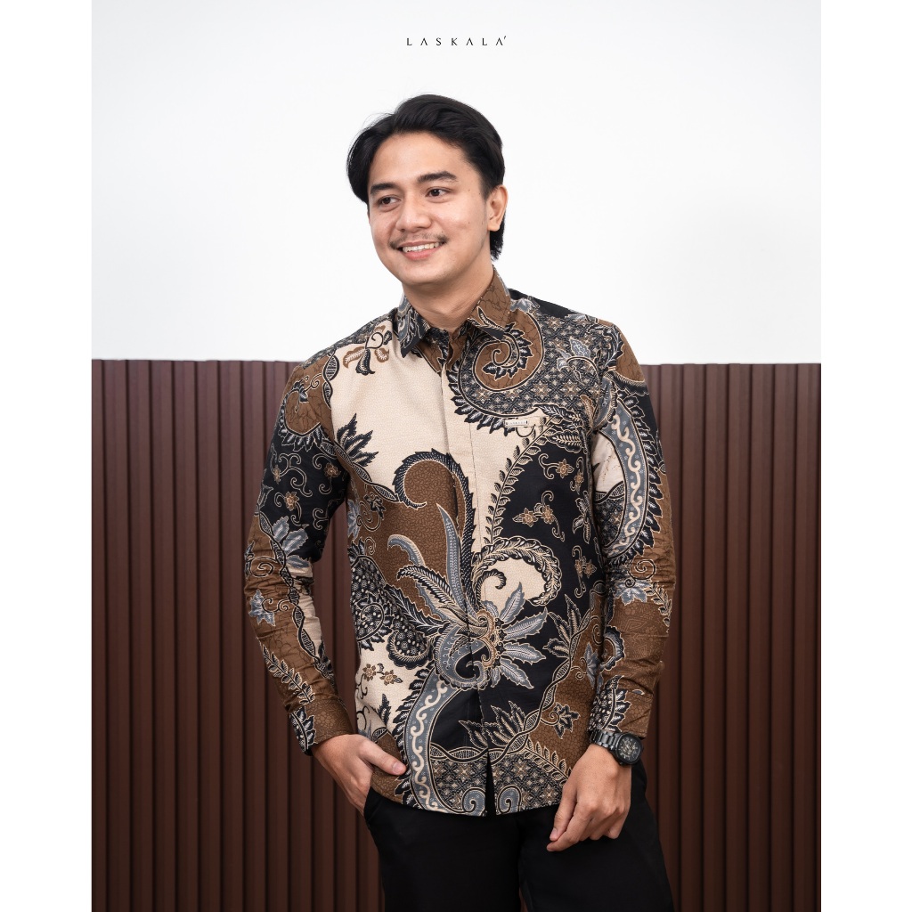Jual Laskala Batik Premium Hardiyata Kemeja Batik Pria Slimfit Lengan ...