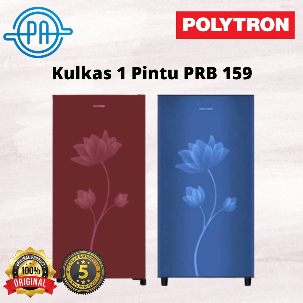 Jual KULKAS POLYTRON 1 PINTU PRB 159 / PRB 157 TY / LEMARI ES PRB159 ...