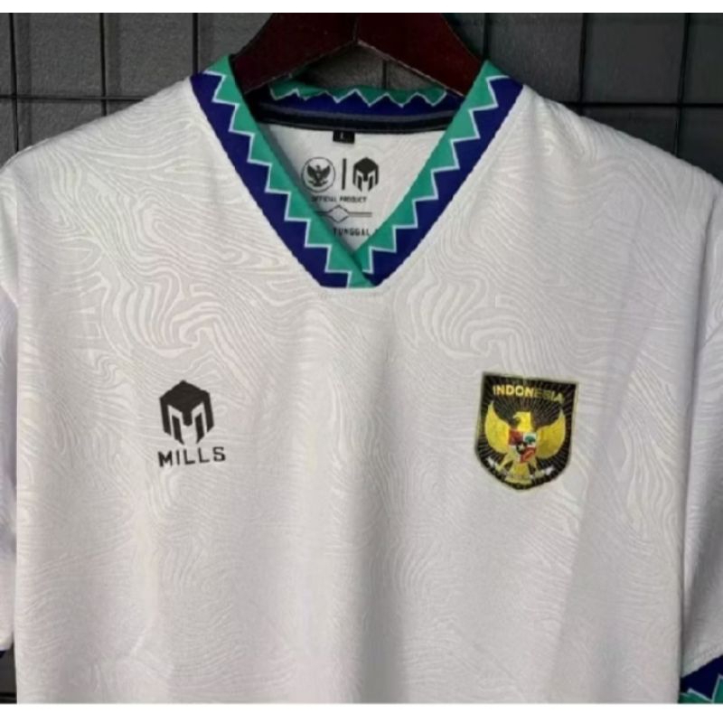 Jual Jersey Mills putih//Jersey Timnas Indonesia | Shopee Indonesia