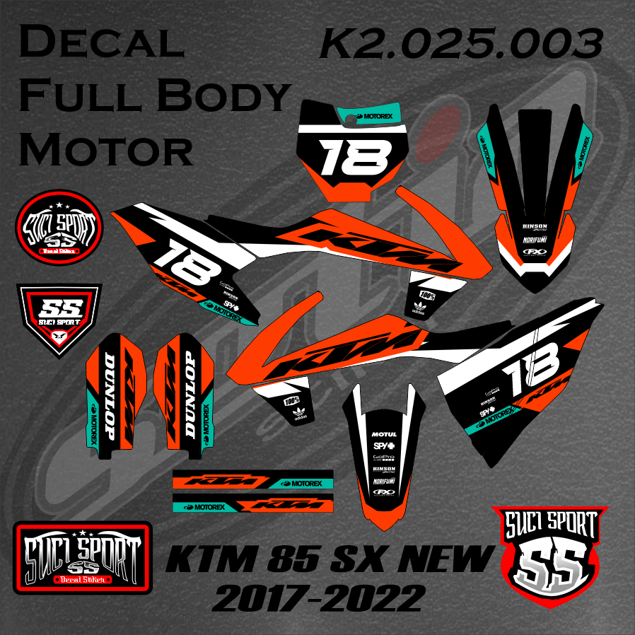 Jual DECAL STIKER STICKER KTM 85 NEW FULL BODY TERBARU DECAL STIKER ...
