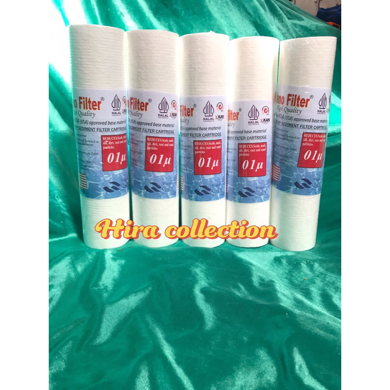 Jual Filter Air 10 inch/Cartridge Filter Air/Sedimen Nano Filter 10” 01 ...