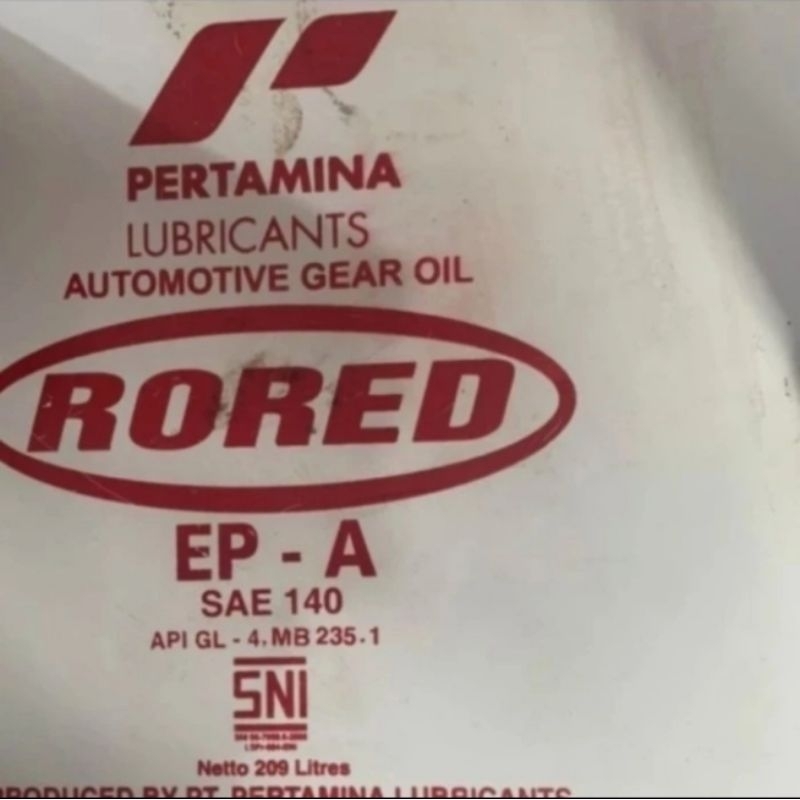 Jual OLI DRUM PERTAMINA RORED EP-A 140 GL-4 .209L | Shopee Indonesia