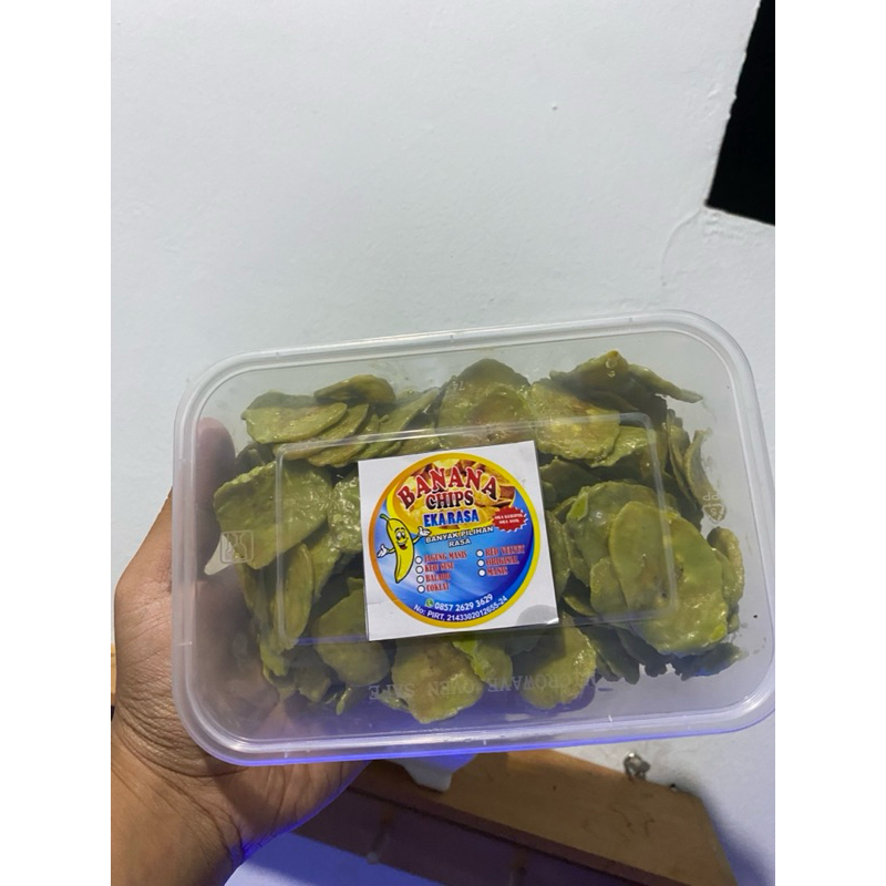 Jual Banana Chips Matcha | Keripik Pisang Lumer | Premium | Shopee ...