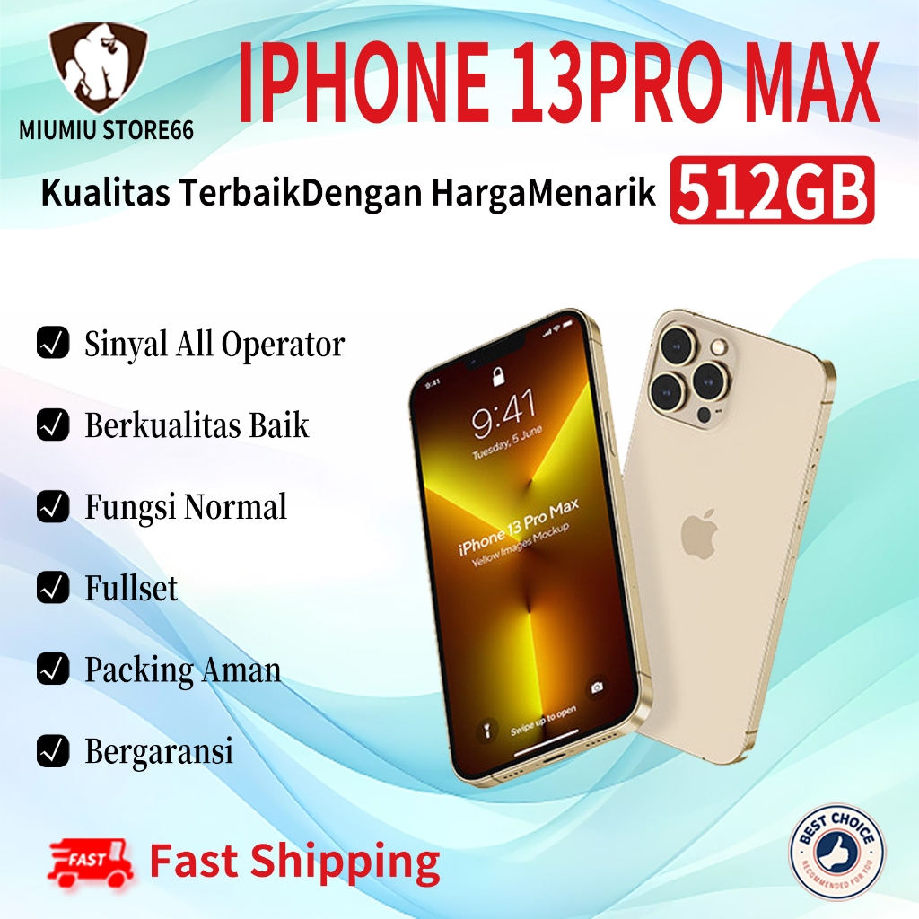 Jual iPhone 13 Pro Max 512GB Bekas Second Original100% All Sim Silent Fullset Mulus Hp 3utools ...