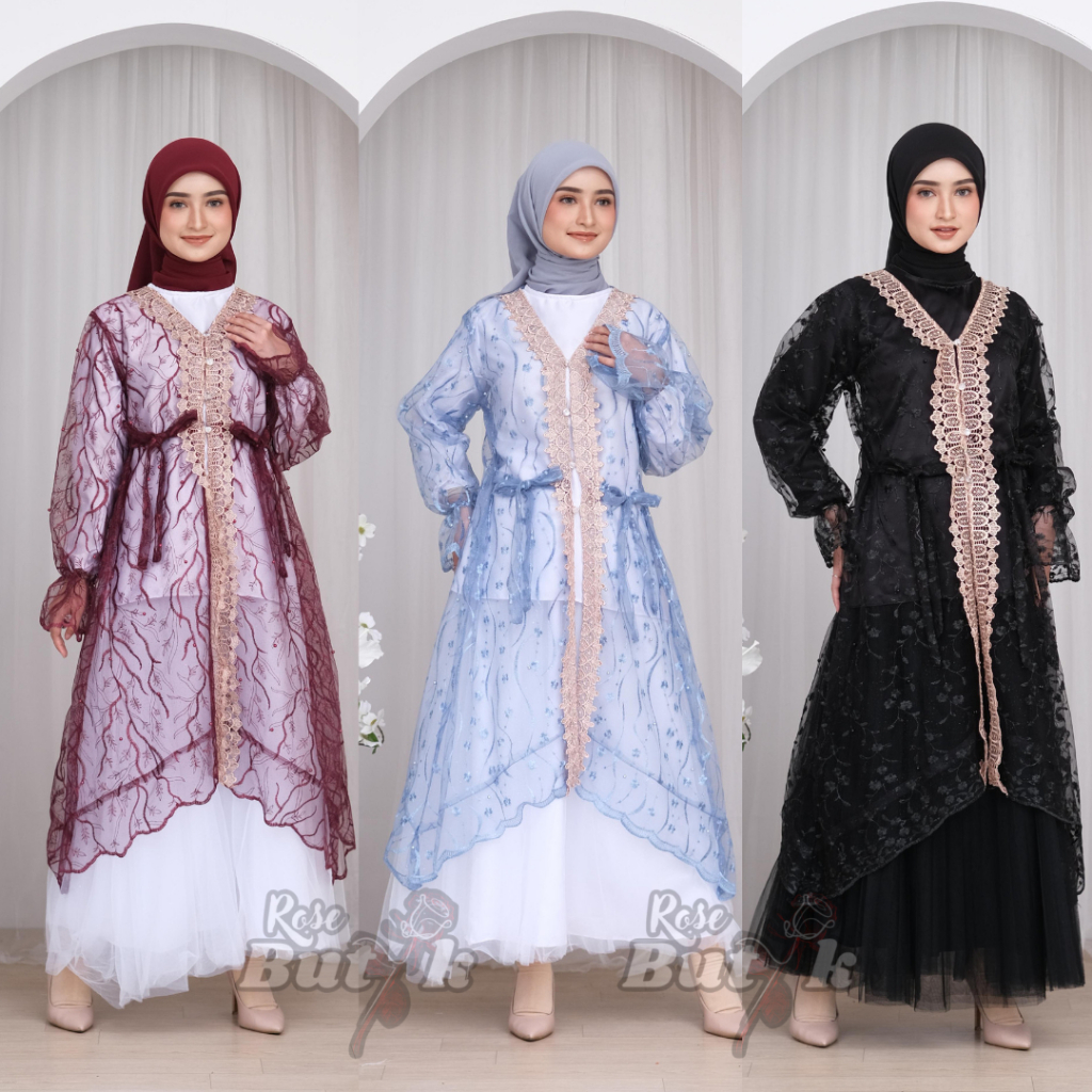 Jual Gamis Rayya Outer Rok Tutu Dress Exclusive Modern Lebaran Terbaru ...