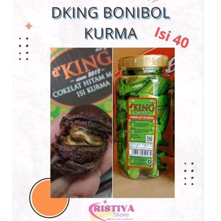 Jual Bonibol DKing Cokelat isi Kurma kemasan toples | Shopee Indonesia