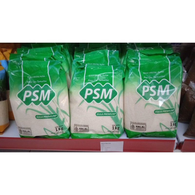 Jual Gula Pasir PSM / Gula Kristal Putih / Gula Premium 1kg | Shopee ...