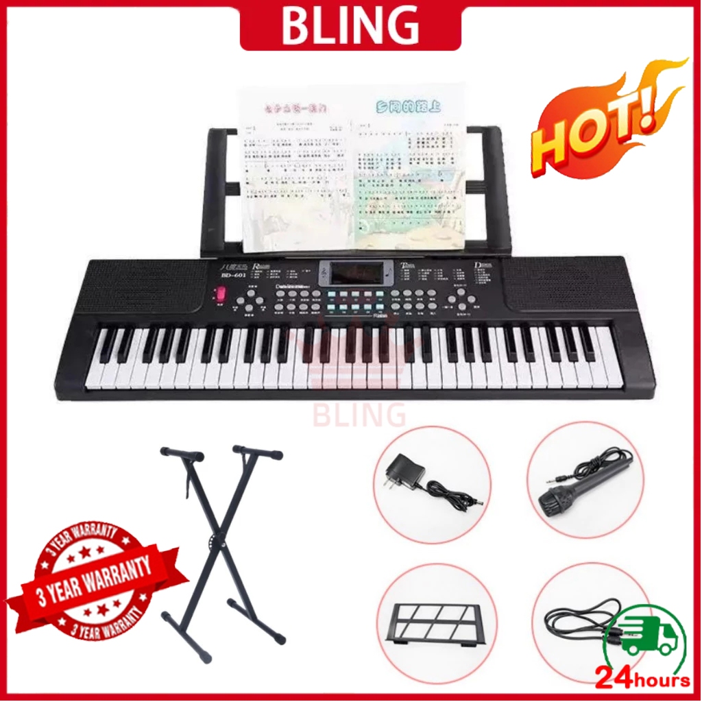 Jual 【COD】61 Keys Electric Piano / Dengan Mikrofon dan Adaptor ...