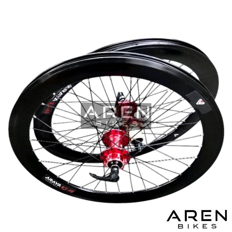 Jual WHEELSET SEPEDA 20 PLUS ARAYA KS40 22 INCH 20 x 1 3/8 ETRTO 451 ...