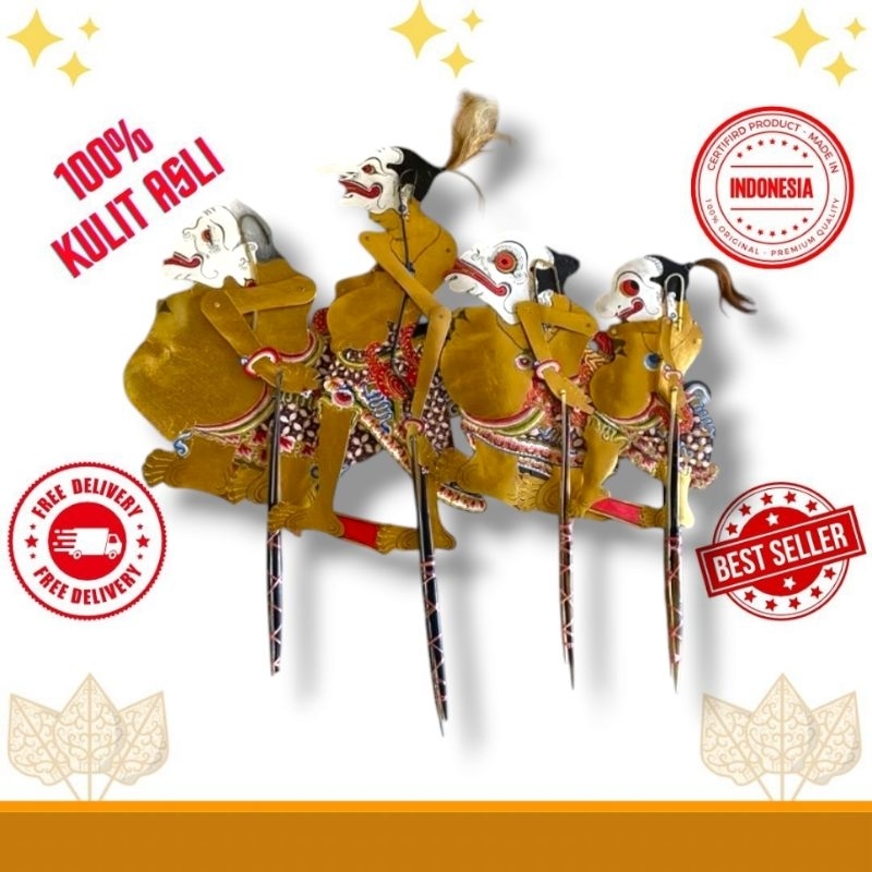 Jual WAYANG KULIT PUNAKAWAN ALUSAN EMAS GRENJENG KUALITAS I | Shopee ...