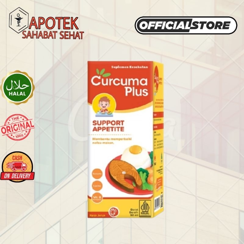 Jual Curcuma plus support appetite syr 60ml (lysine) | Shopee Indonesia