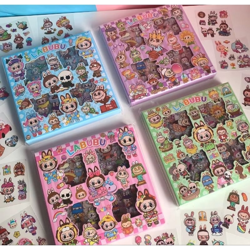 Jual 1 Box 100 Lembar Stiker Labubu Motif Kartun | Shopee Indonesia