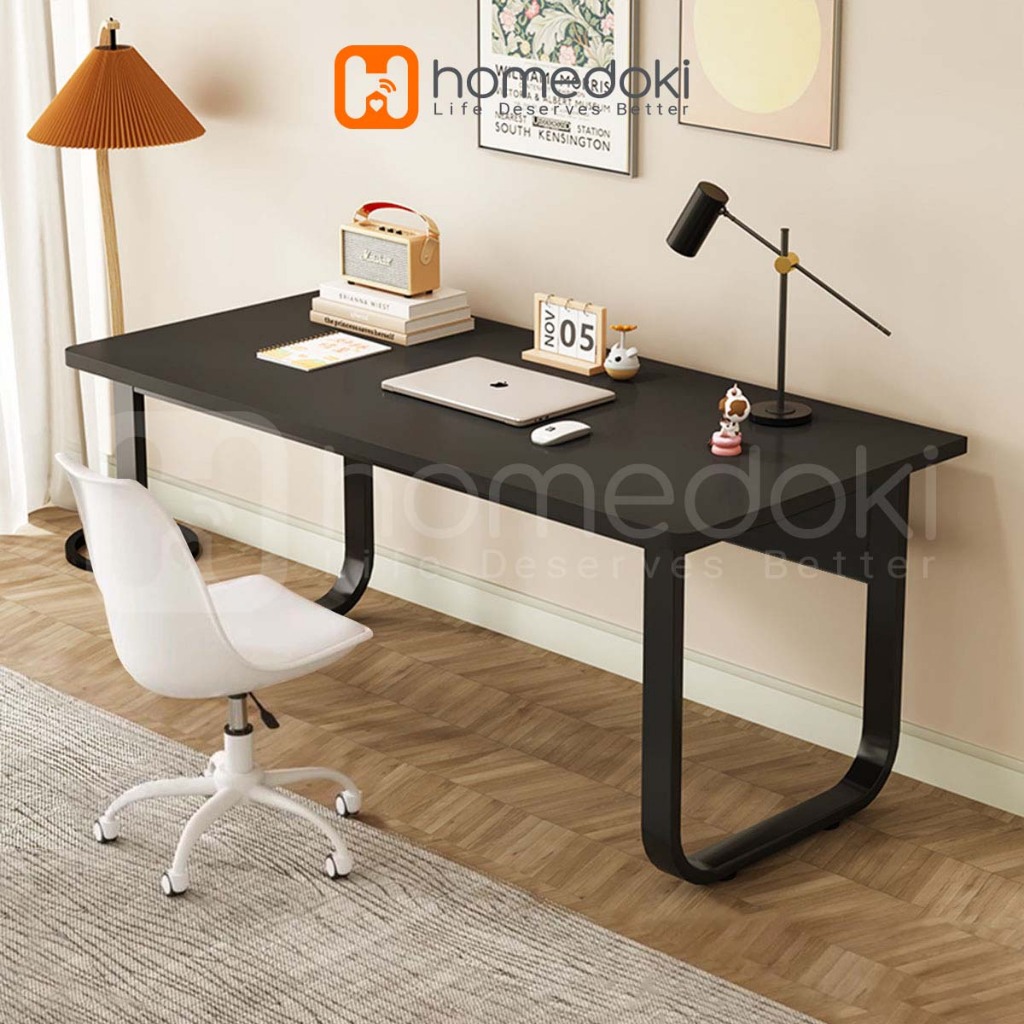 Jual Homedoki Meja Kerja/ Meja Kantor/ Meja Belajar/ Office Table/ Meja Kayu Minimalis | Shopee ...