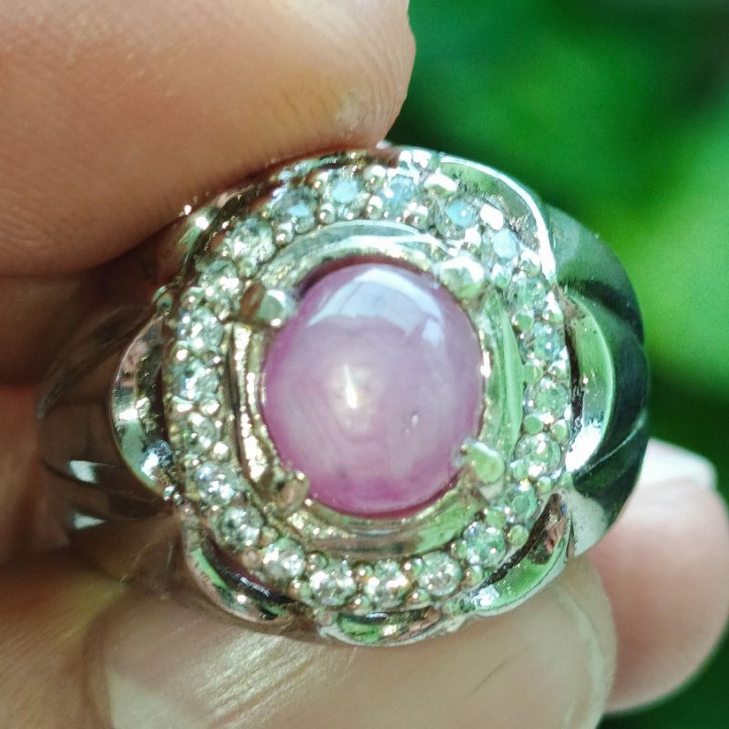 Jual Batu Mulia Natural Ruby Star Tanzania 2.54 Ct Pinkist Red Cerah ...