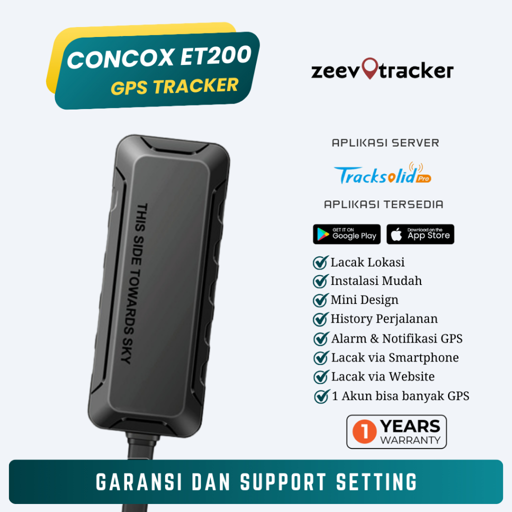 Jual Smart GPS Tracker Concox ET200 Fitur Lacak dan Matikan Mesin ...
