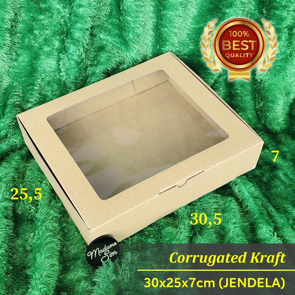 Jual BOX PACKING - KOTAK - KARDUS - DUS 30x25x7 - JENDELA (ISI : 10 PCS ...